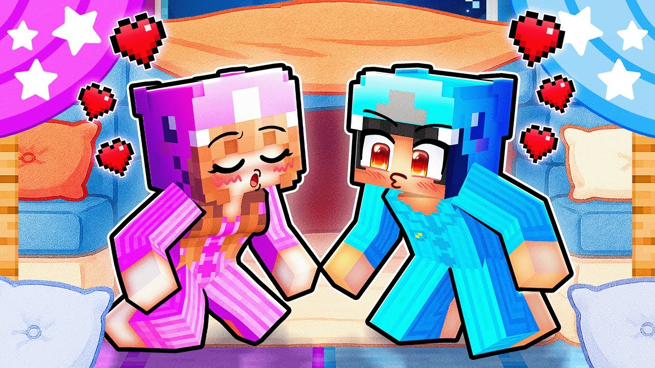 LILY KISSES OMZ At A SLEEPOVER PARTY In Minecraft… - YouTube