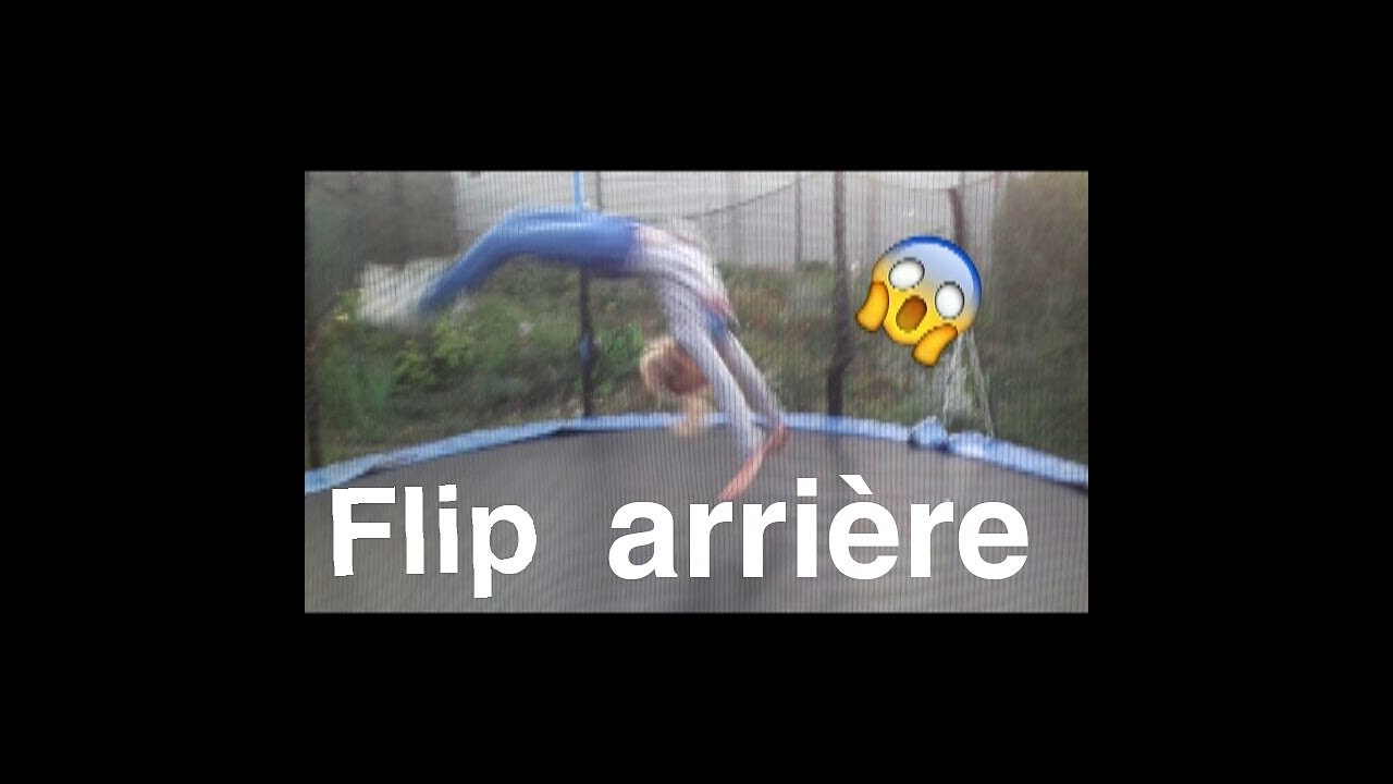 TUTO : FLIP ARRIERE DANS UN TRAMPOLIGNE - YouTube