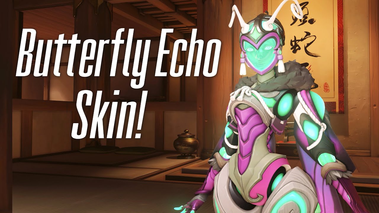 Overwatch - Echo Butterfly Skin - Gameplay, Highlight Intros & More ...