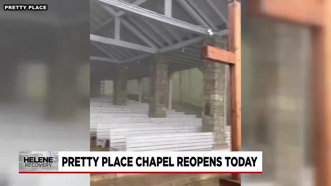 Pretty Place Chapel officially reopens after Hurricane Helene - YouTube