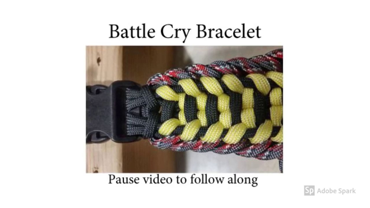 Paracord Battle Cry Bracelet - YouTube