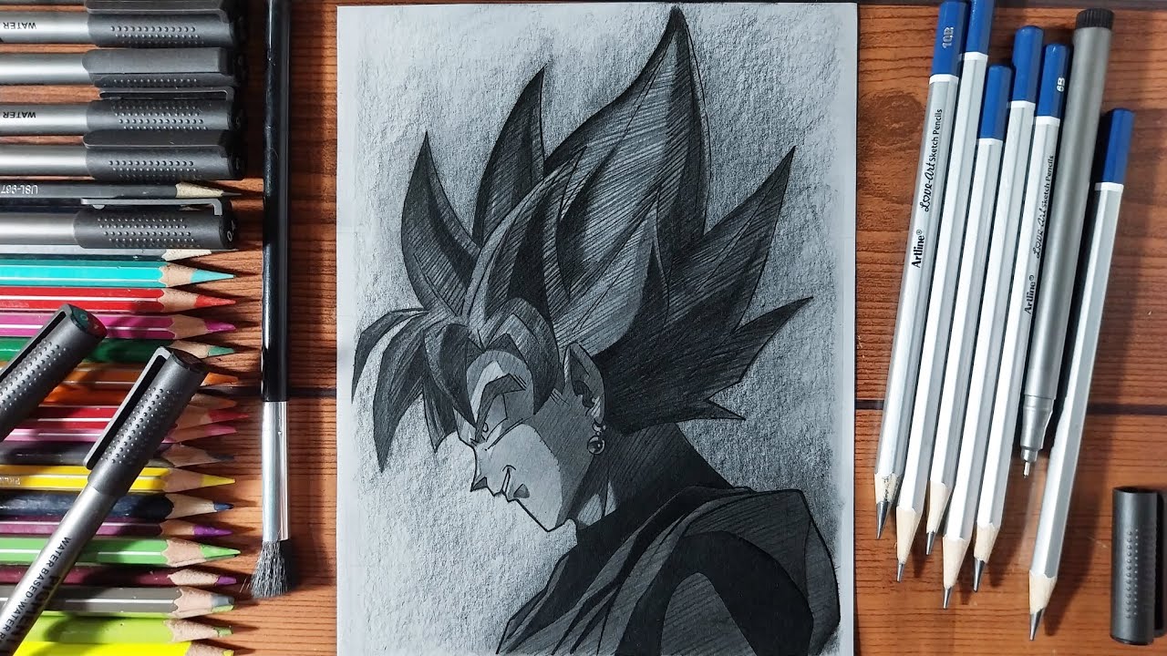 How to Draw Goku Black / Zamasu | Dragon Ball Super - YouTube