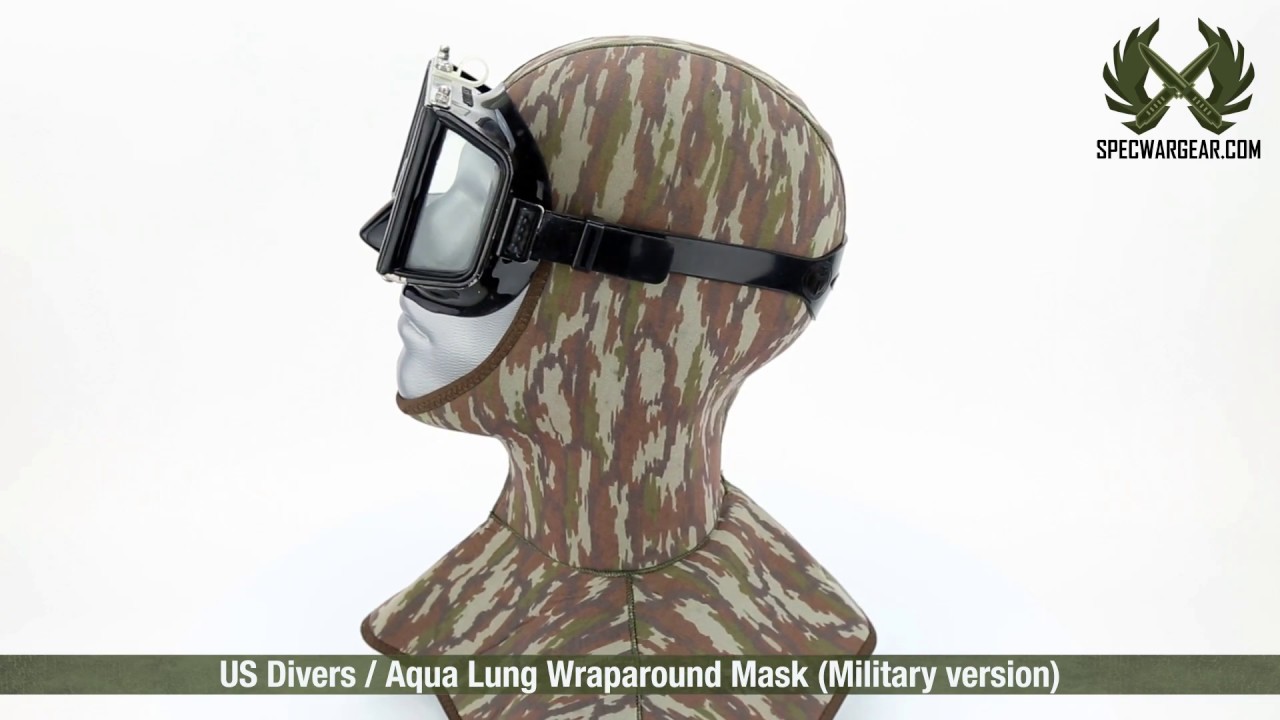 US Divers / Aqua Lung Wraparound Mask (Military version) - YouTube