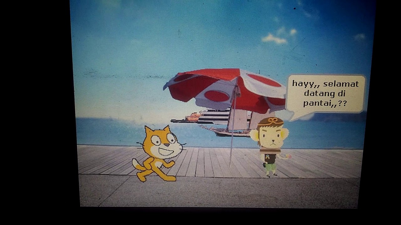 cara membuat animasi 2D dengan scratch - YouTube