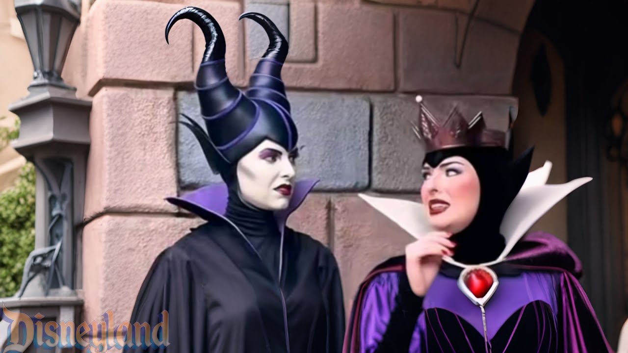 The VIRAL Evil Queen and Maleficent takes over disneyland - YouTube