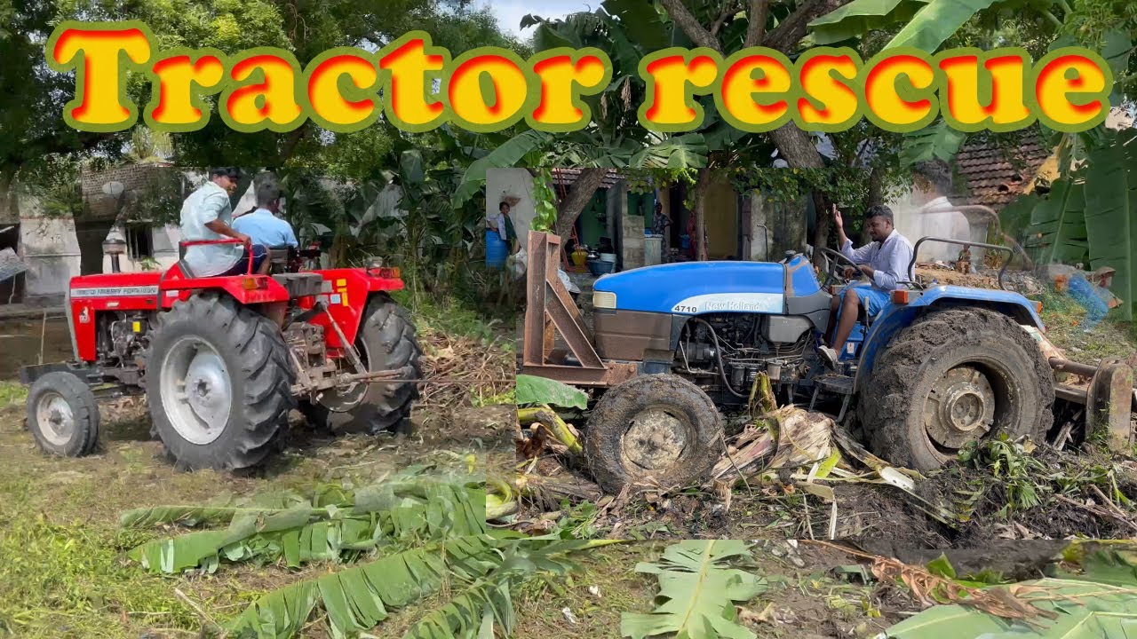 Tractor rescue from mud ..🚜| Field Ploughing🌾..🌽 - YouTube