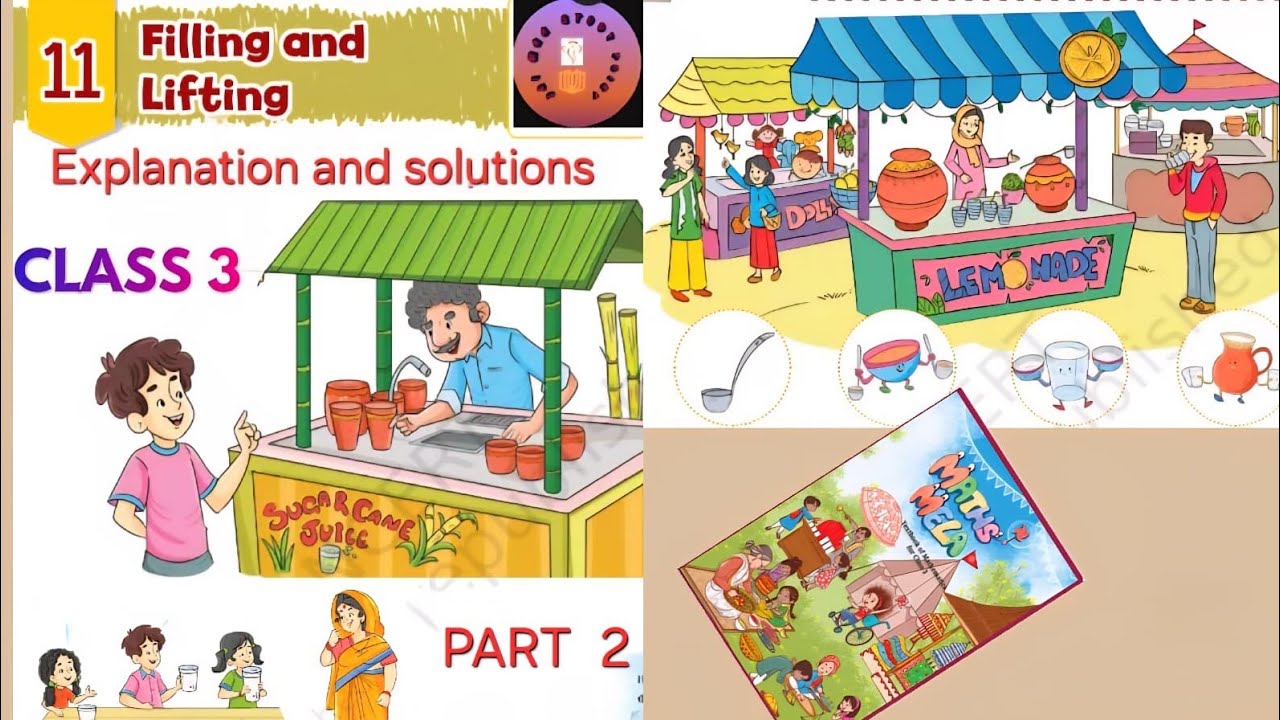 Filling and lifting Explanation and solution part 2 class 3 mathsmela ...
