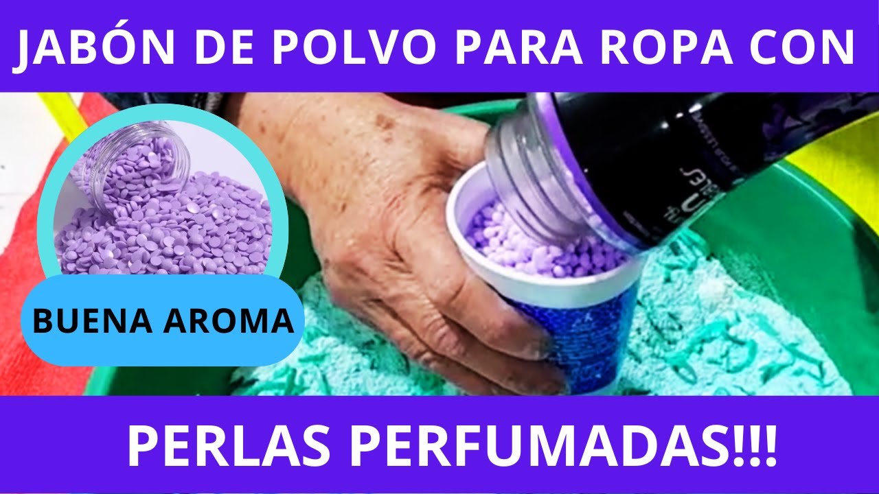 HAZ UN JABÓN DE POLVO CON PERLAS APERFUMADAS!!!! - YouTube