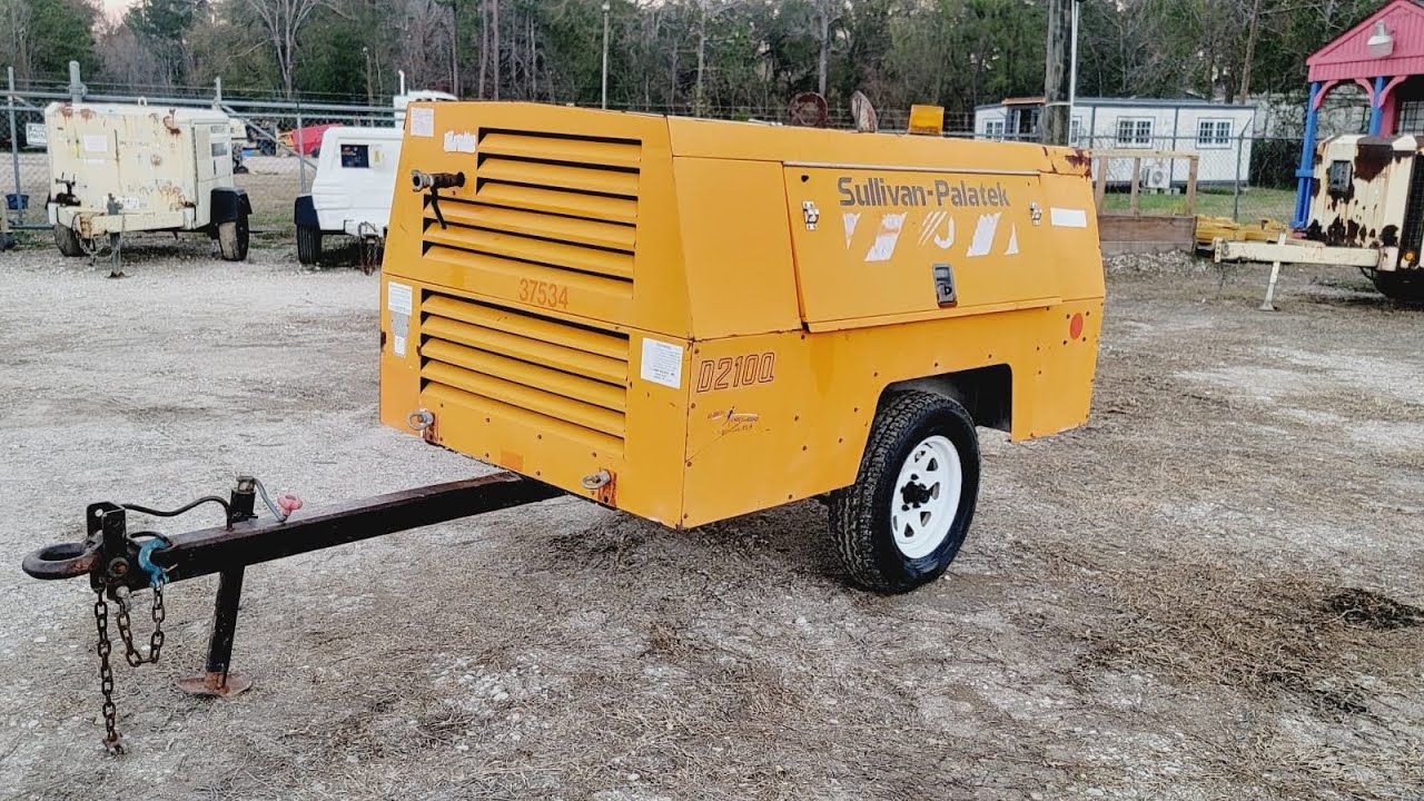 SULLIVAN 210 Portable Air Compressor / Excellent condition - YouTube