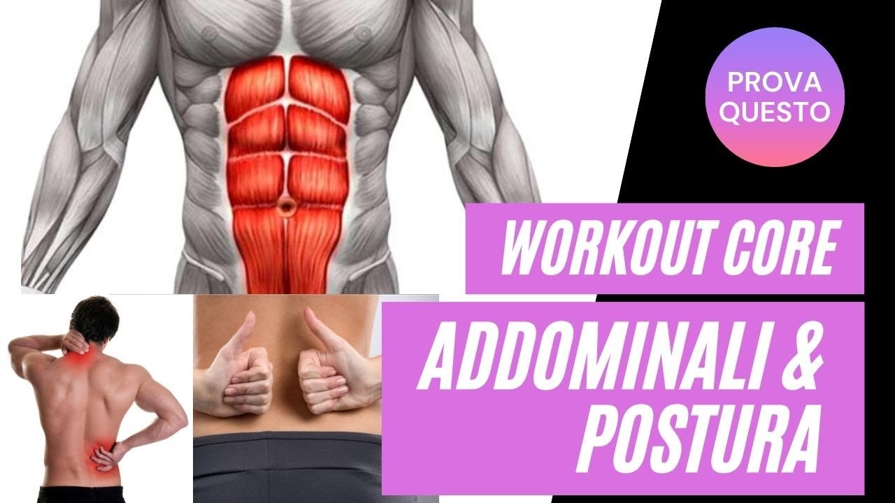 ADDOMINALI SCHEDA GRATUITA: WORKOUT COMPLETO SPIEGATO | Ideale per MAL ...
