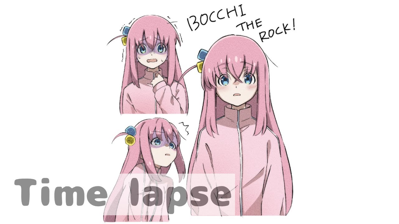 【Time lapse】Hitori Gotoh | BOCCHI THE ROCK! : Anime Character ...