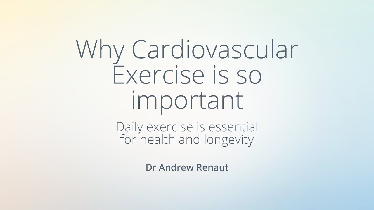 Why Cardiovascular Exercise is so important - YouTube