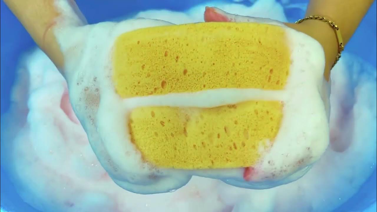 ASMR Stacked Squeezes 🧽 Oddly Satisfying 🫧 Asmr Sponges Squeezing - YouTube