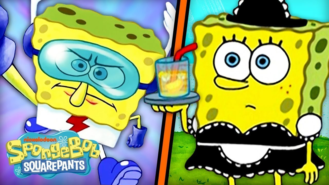 Undercover Sponge 🤡 | Every SpongeBob DISGUISE Ever | SpongeBob - YouTube