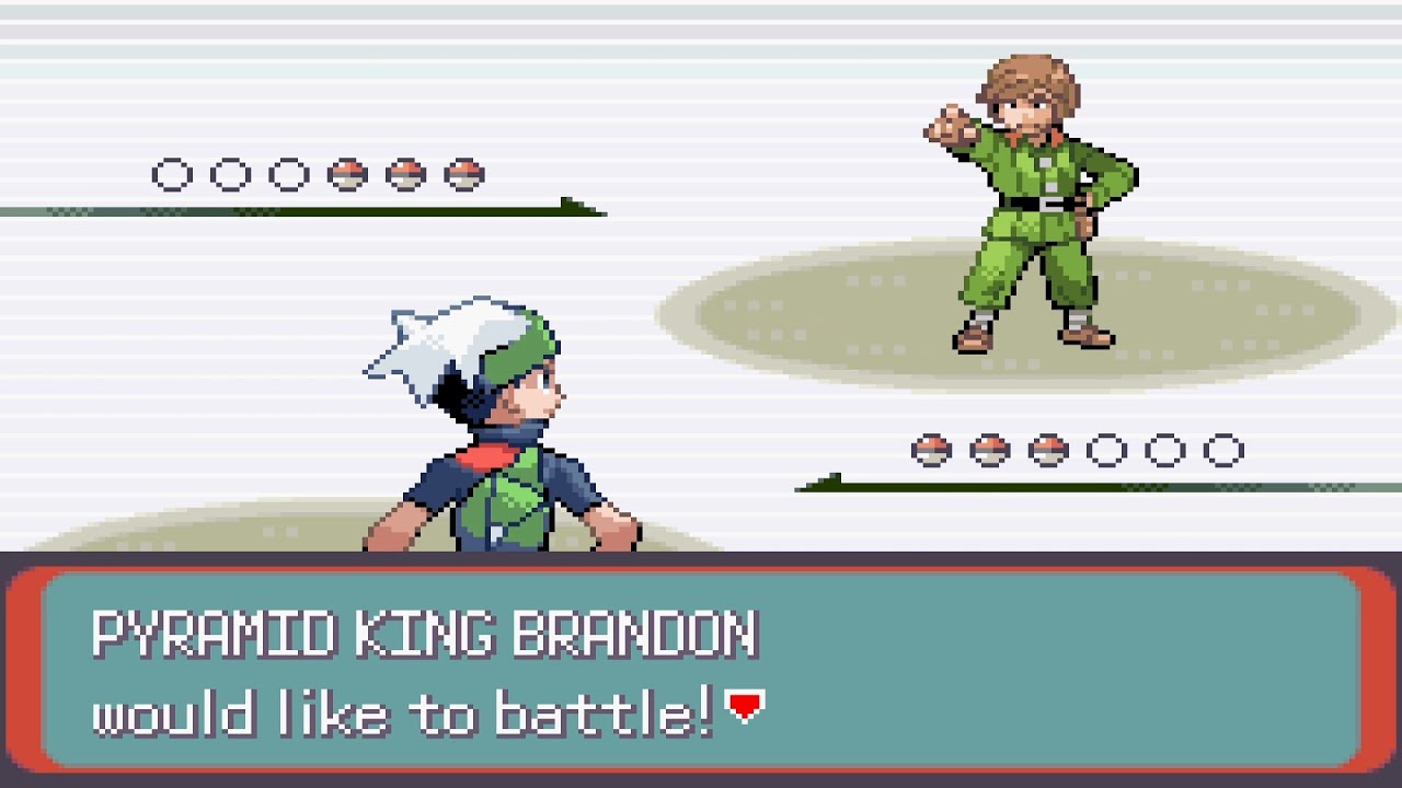 Pokémon Emerald- Frontier Brain Battles (Gold Symbol) - YouTube