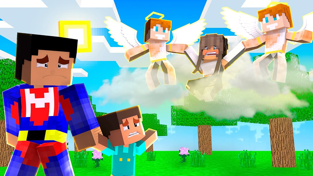 LOS ÁNGELES SE LLEVAN A MI MUJER AL CIELO EN MINECRAFT TROLL 😱 - YouTube