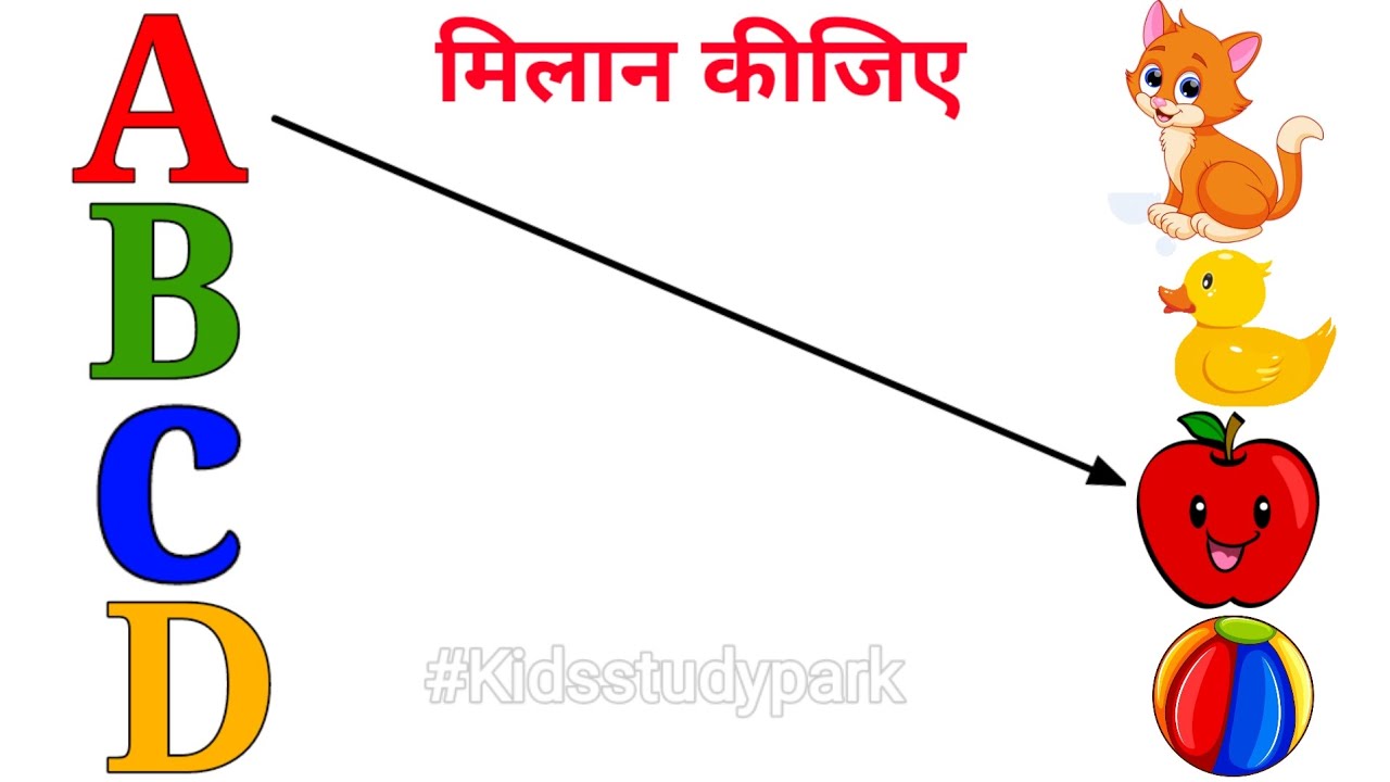 abcd matching| match abcd with pictures |Learn Alphabets A to Z |abcd ...