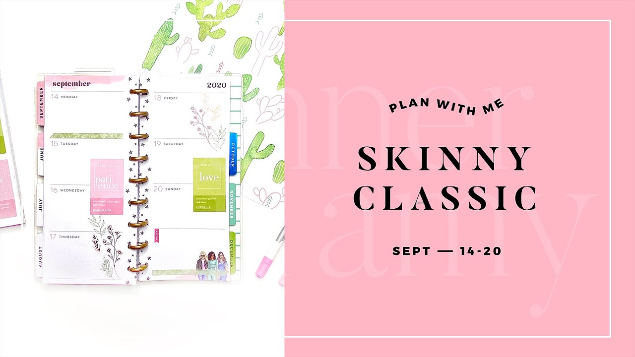 Skinny Classic | Plan With Me | Planner Girl Amy - YouTube
