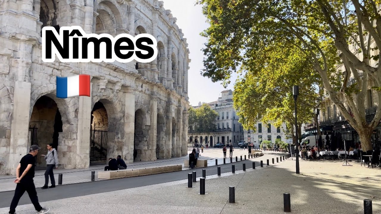 Nîmes 🇫🇷, France’s little Rome, Walking Tour 4K 60fps, October 31, 2024 ...