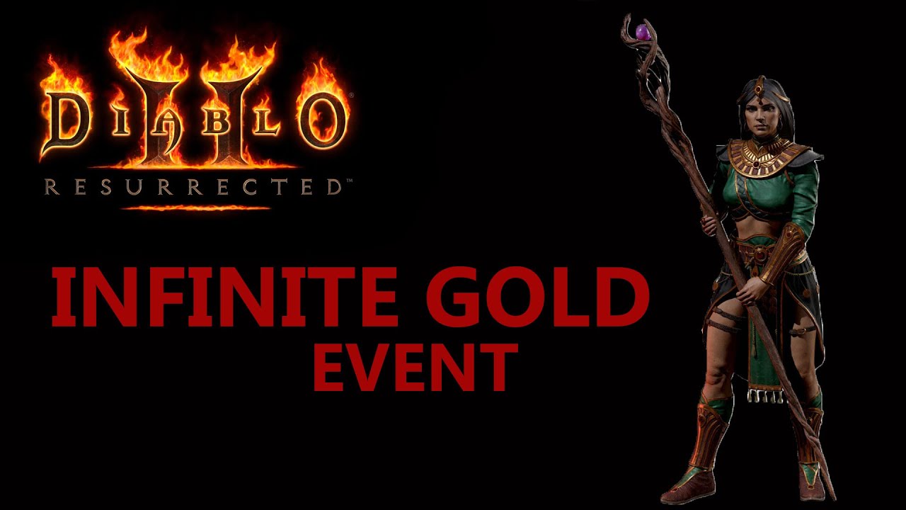 D2R - INFINITE GOLD EVENT - GAMBLE BEST GEAR NOW - YouTube
