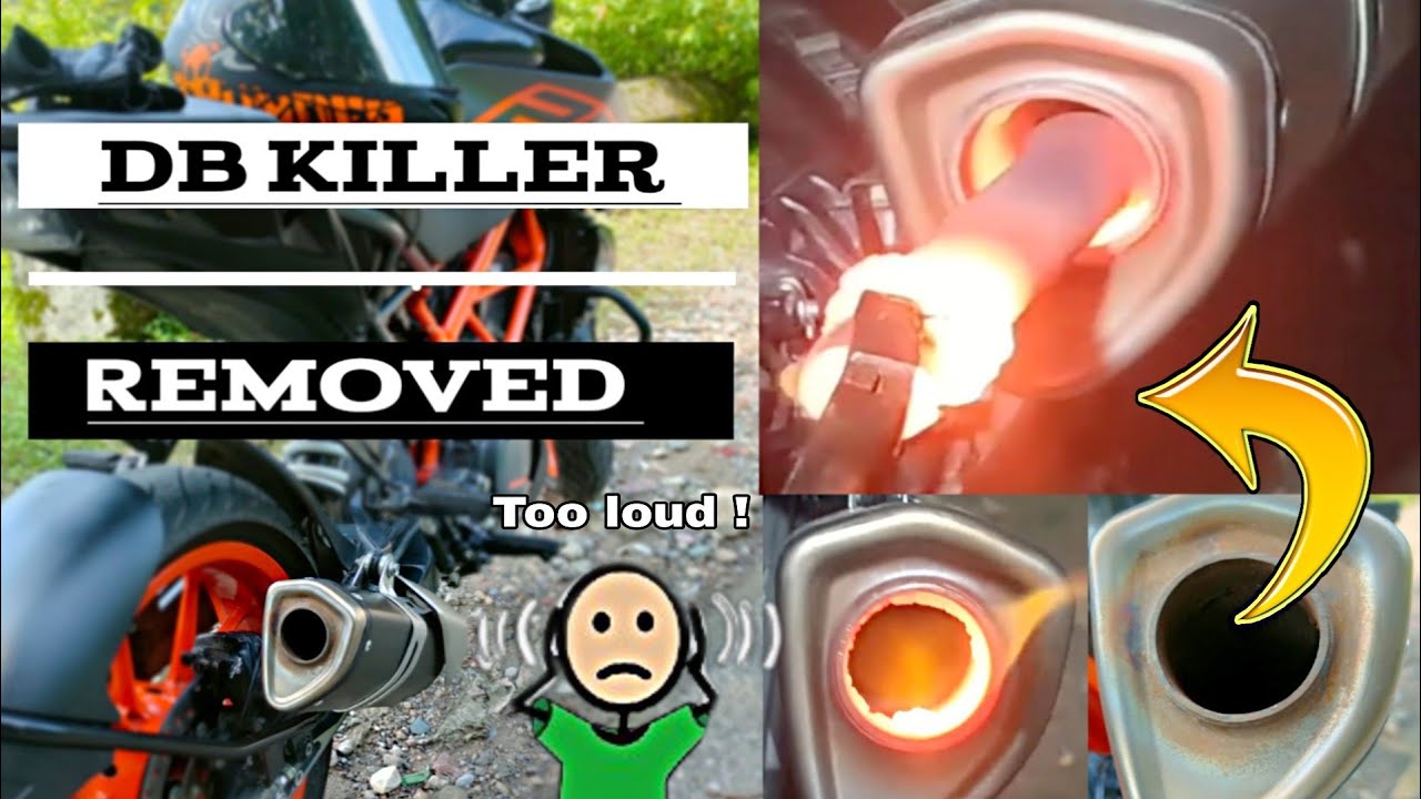 How to remove Db Killer || Ktm duke 250 db Killer Removed before and ...