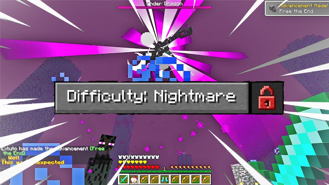 I beat Fundy's NIGHTMARE Difficulty in Minecraft... But I Cheated - YouTube