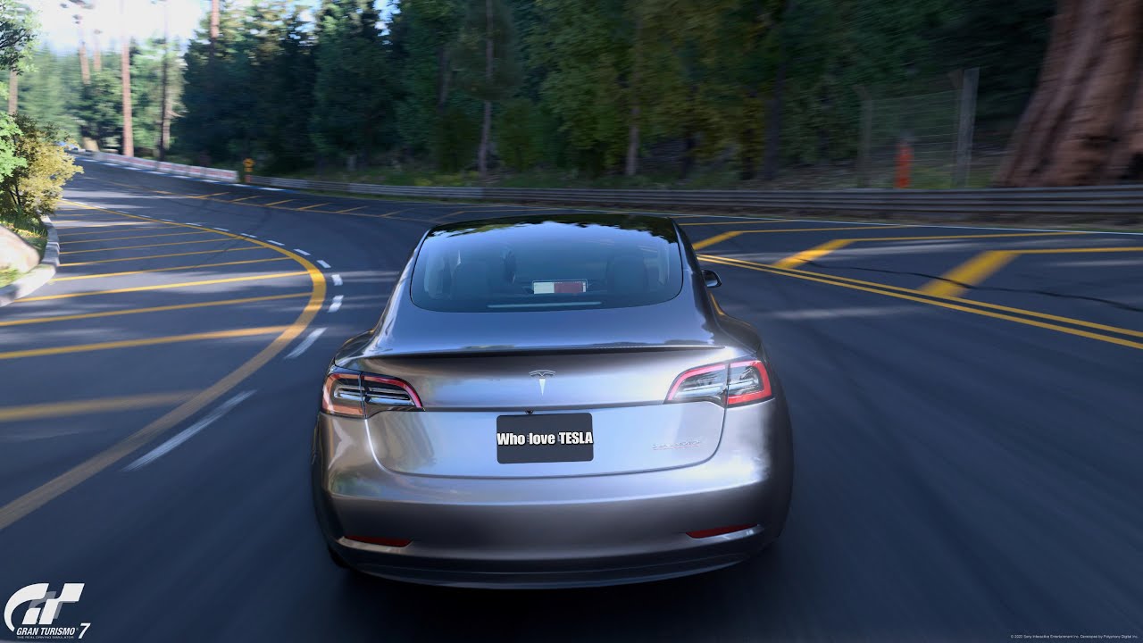 Gran Turismo 7 | Tesla Model 3 Performance '23 - Trial Mountain Circuit ...
