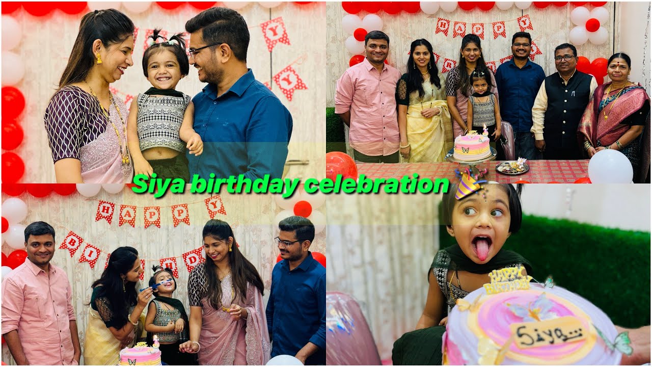 Siya Birthday Celebration 🎉 || khup sare gifts ani toys👗🧸 - YouTube