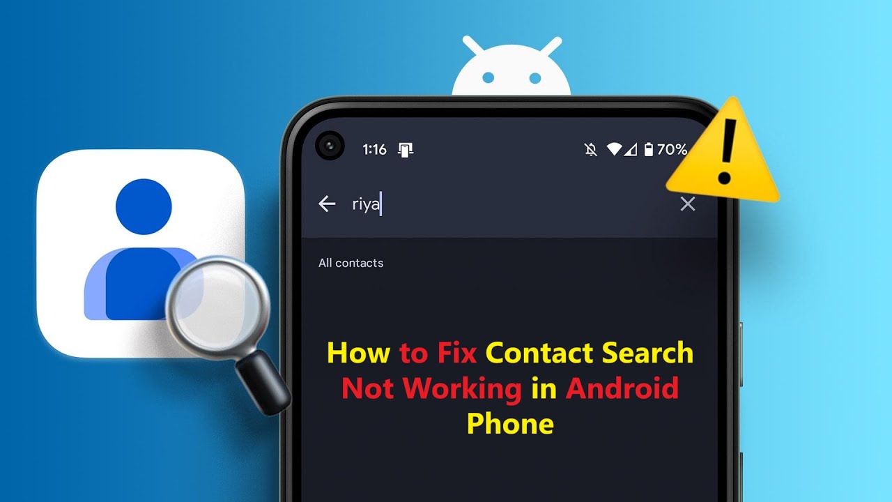 How to Fix Contact Search Not Working in Android Phone - YouTube