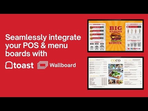 How to create dynamic menu boards with Wallboard CMS and Toast POS - YouTube