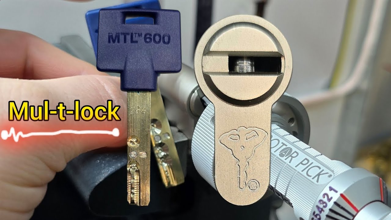 Как открыть цилиндр Mul-t-lock MTL 600 Medvejatnik.com.ua - YouTube