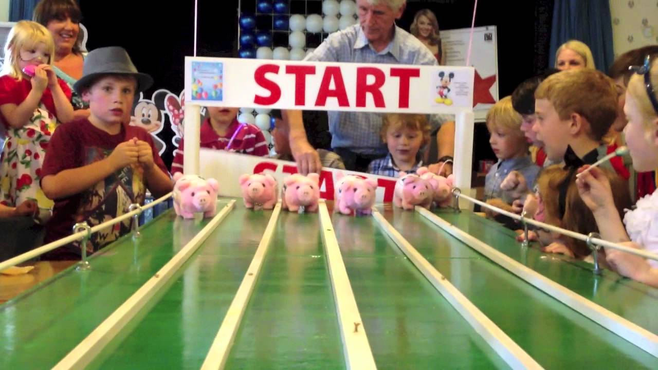 charity pig race - YouTube