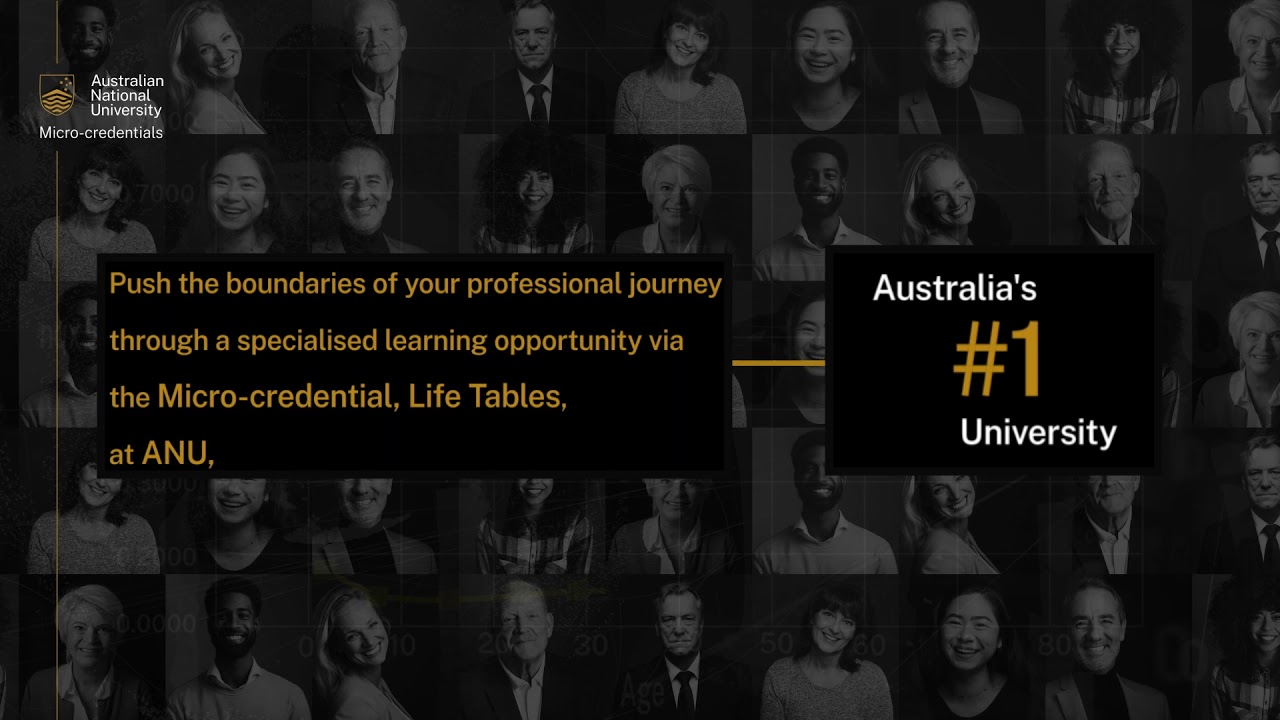 Life Tables | Micro-credential from ANU - Australia's #1 University - YouTube