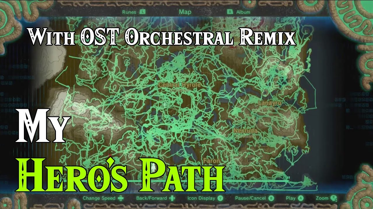 My Hero's Path! with BotW OST Orchestral Remix! Hero's Path Mode in ...