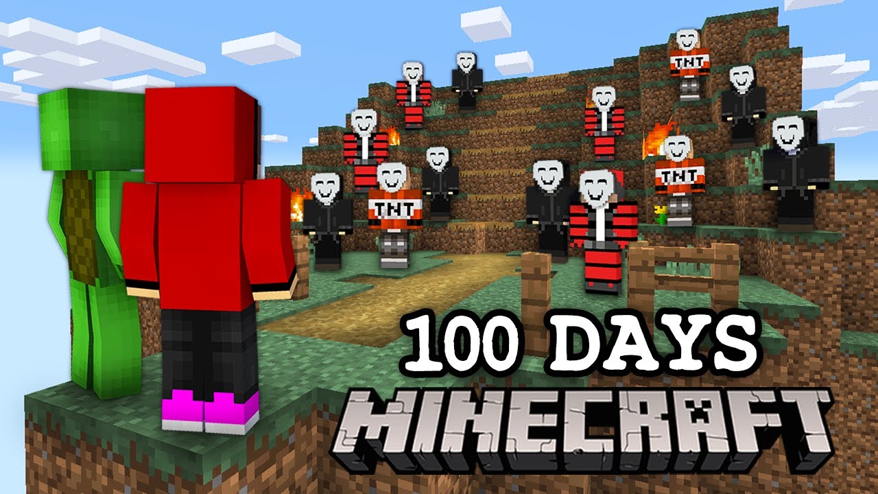 I Survived 100 Days in The PURGE in Minecraft - YouTube