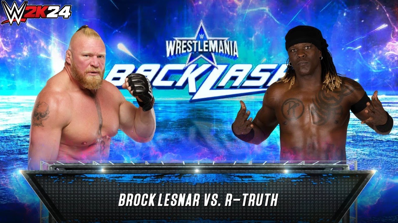 Full Match - Brock Lesnar vs R-Truth: WrestleMania Backlash|WWE 2K24 ...