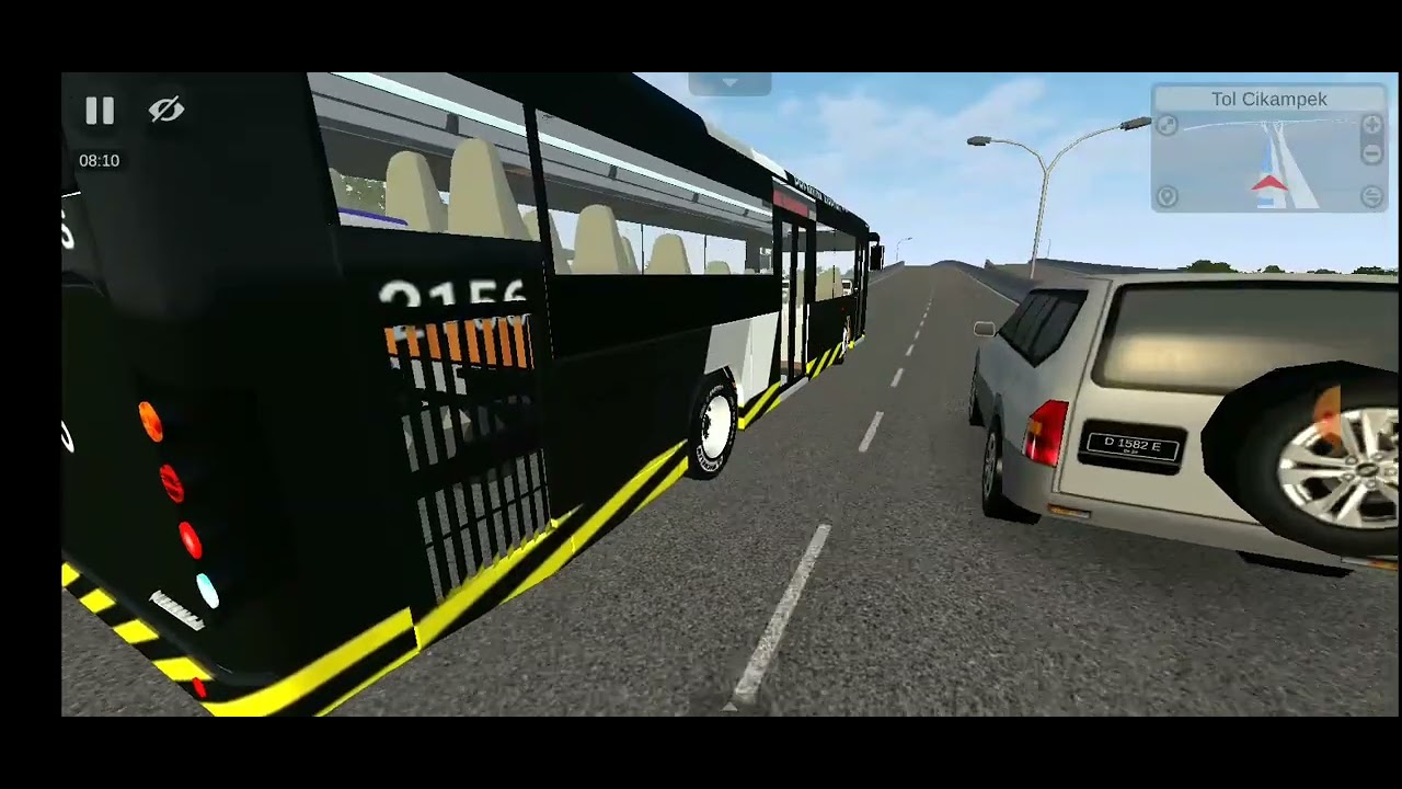 UBE Express Premium Airport Bus 2156 (Tol. Cikampek Skyway) Bussid ...