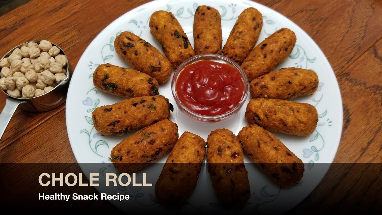 Chole roll | Healthy snack Recipe with chole | After school Snack Ideas ...