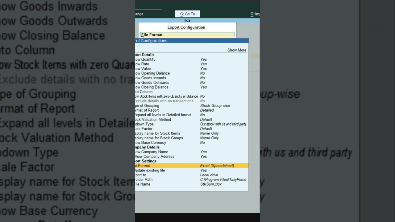 How To Export Tally Prime Data In Excel Format Shorts tallyprime How To Export Tally Prime Data In Excel Format Shorts tallyprime
