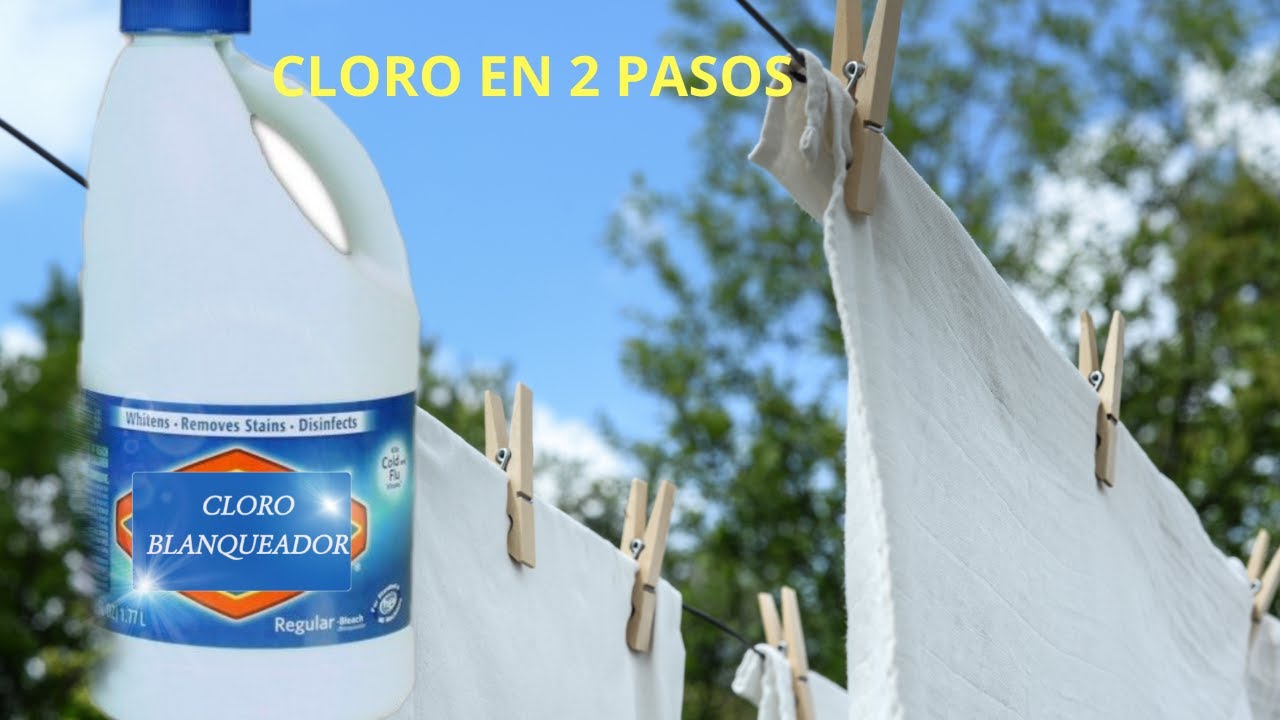 COMO HACER CLORO BLANQUEADOR ((2020)) Fácil y RAPIDO - YouTube