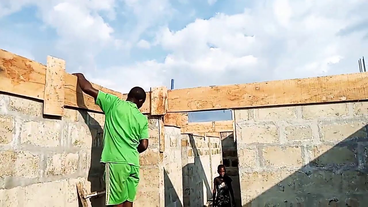 DIY how to frame Lintel/beam reinforcement for building - YouTube