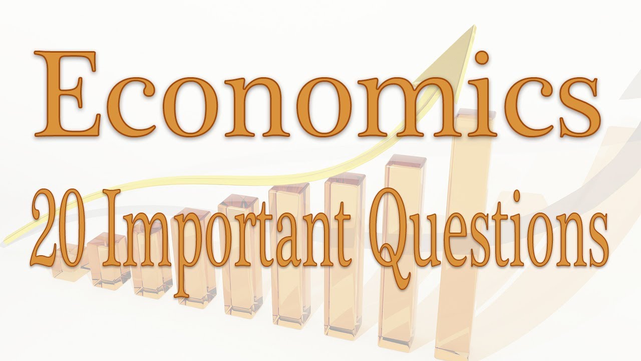 20 Most Important Questions of Economics || Indian Economy Questions ...
