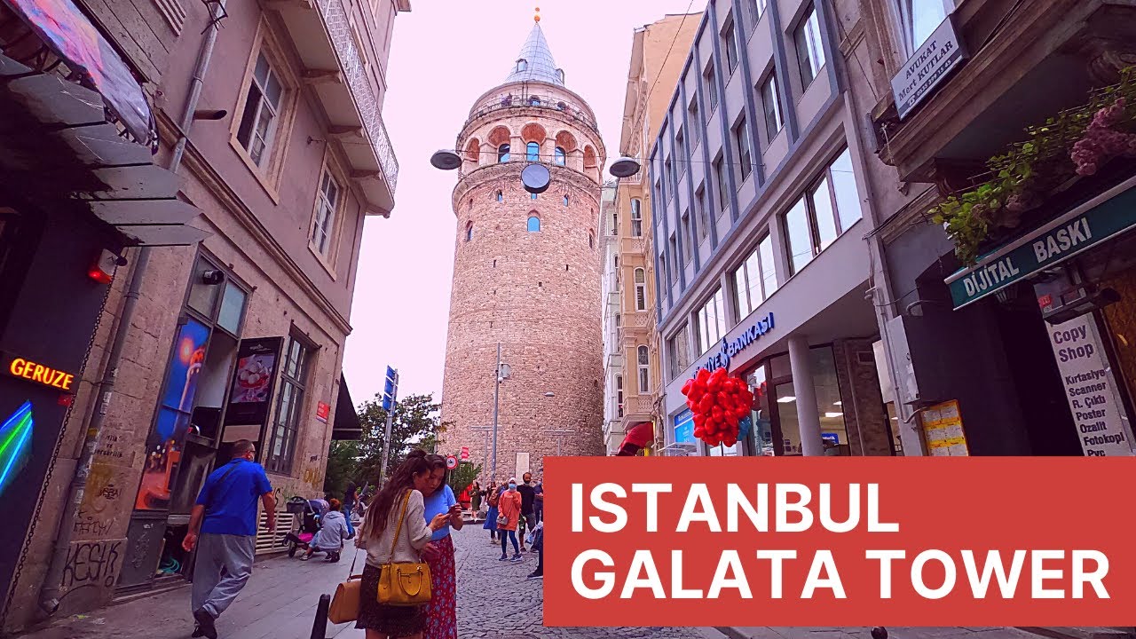 ISTANBUL CITY TOUR 4K | WALK Around GALATA TOWER Istanbul | 4K 60FPS ...