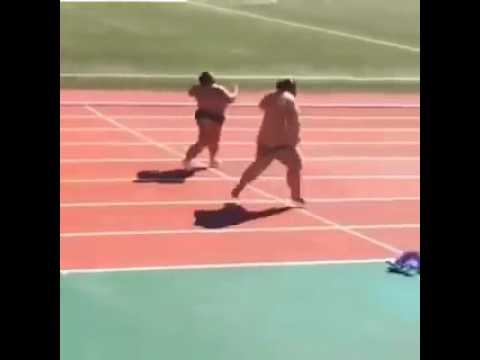 Fat man running - YouTube