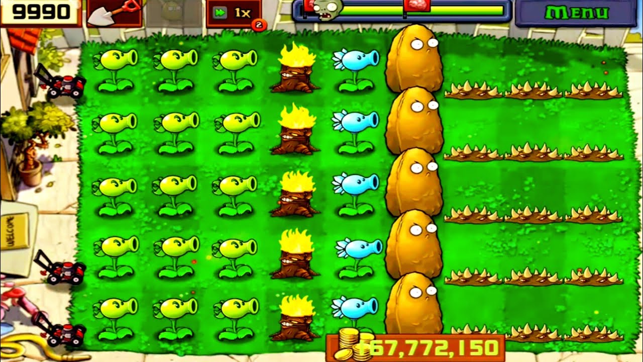 Plant Vs. Zombies : | Mini Games : Zombotany || ( 2 Flags Completed ...