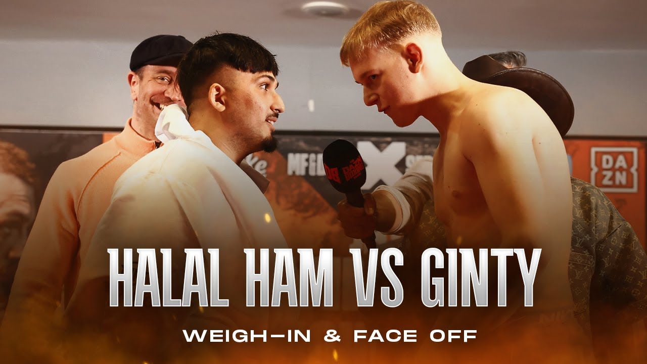 HALAL HAM VS GINTY WEIGH-IN & FACE OFF | X SERIES 005 - YouTube