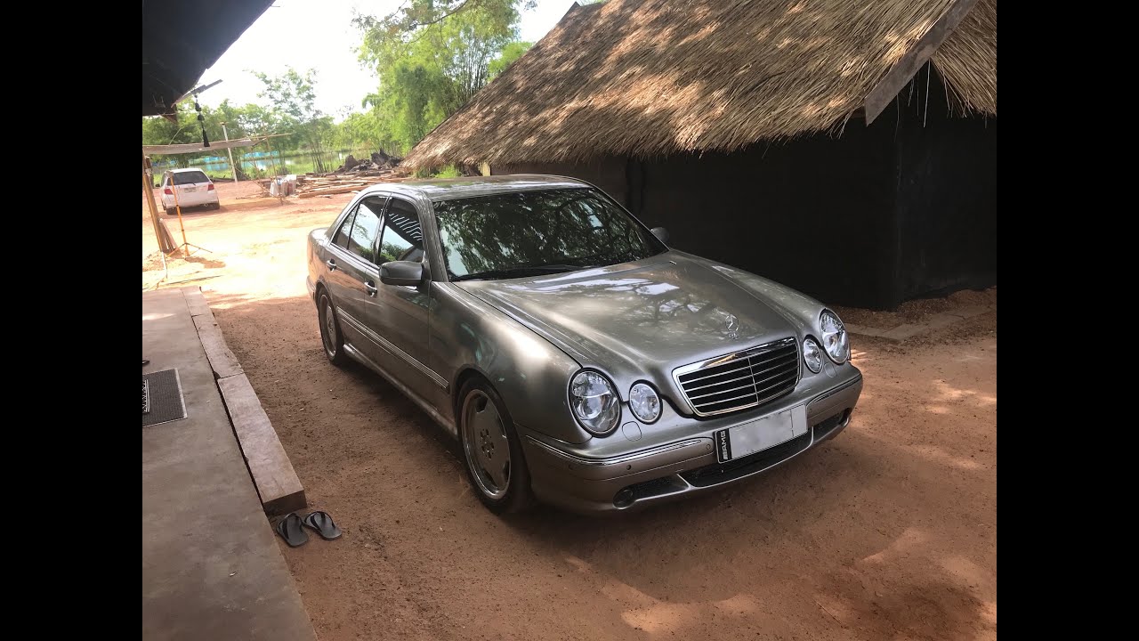 Mercedes-Benz E55 W210 cold start, no revs (Custom exhaust) - YouTube