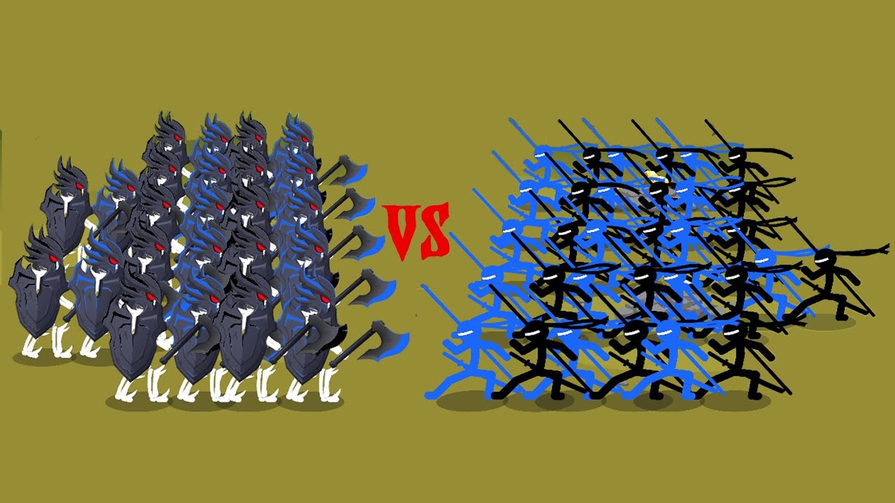 stick war 3 - 2 Battalions of Jugg Army vs 2 Battalions of Shadowrath ...