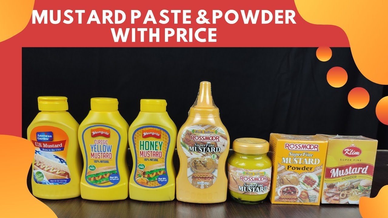 Mustard paste and powder || Price in Pakistan || Different brands - YouTube