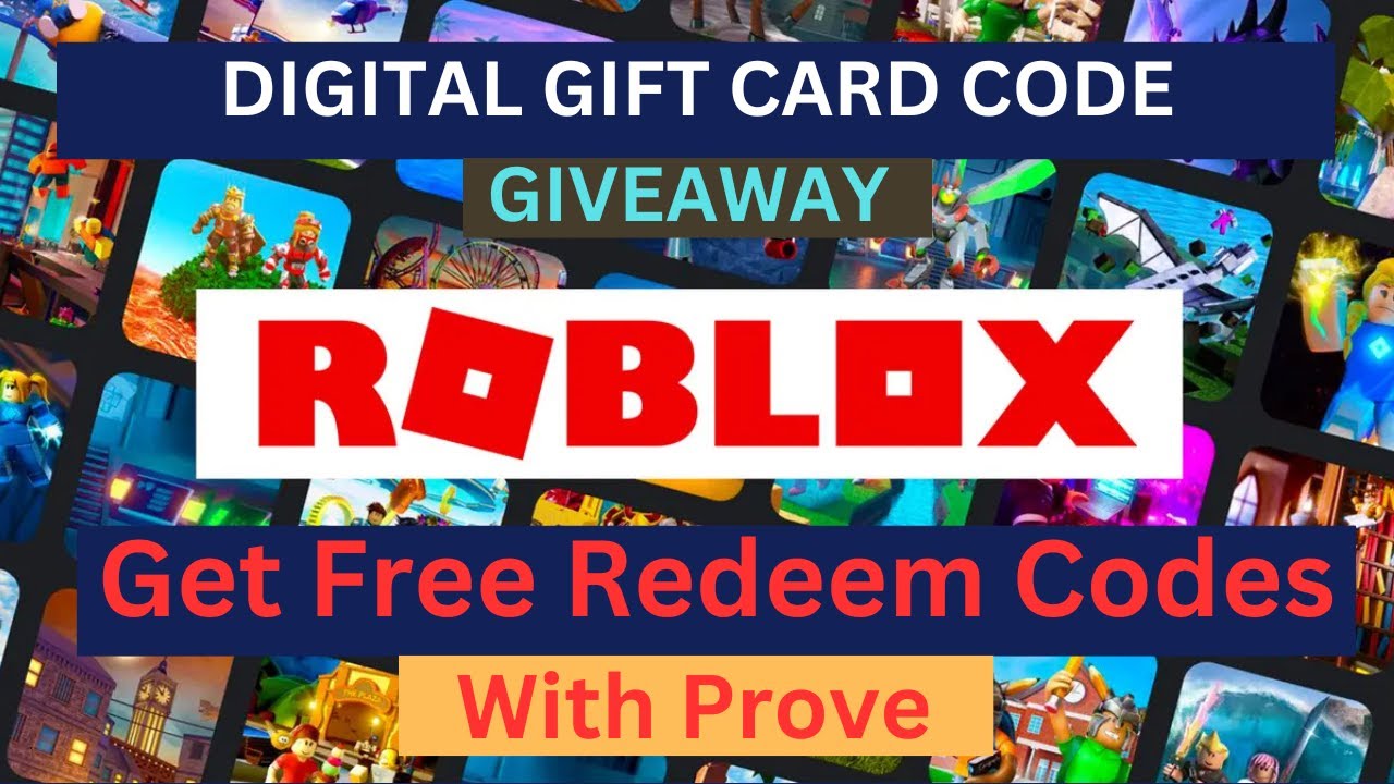 ROBLOX Free Digital Redeem Codes Giveaway 2024 [With Prove] #giftbox # ...
